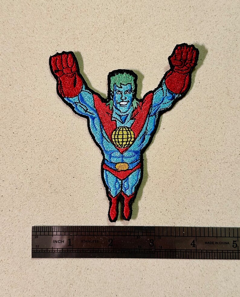 Patch for Ironing Flying Captain Superhero Planet Captain Patches, Captain Patches, Planet ...