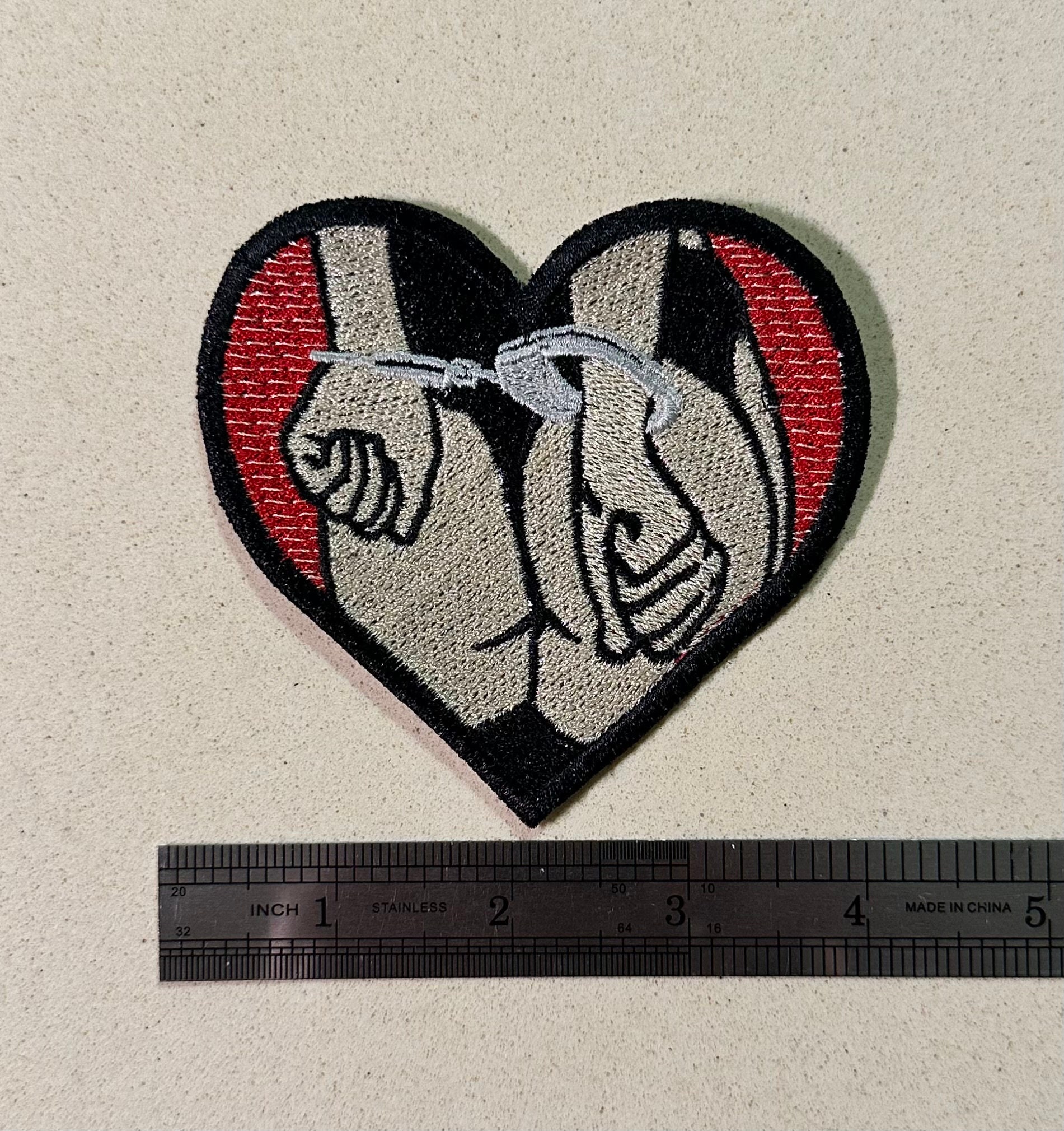 Patch for Ironing Kinky Love Heart Fun Patches, Love Patches, Heart Patches, Kinky Patches for ...