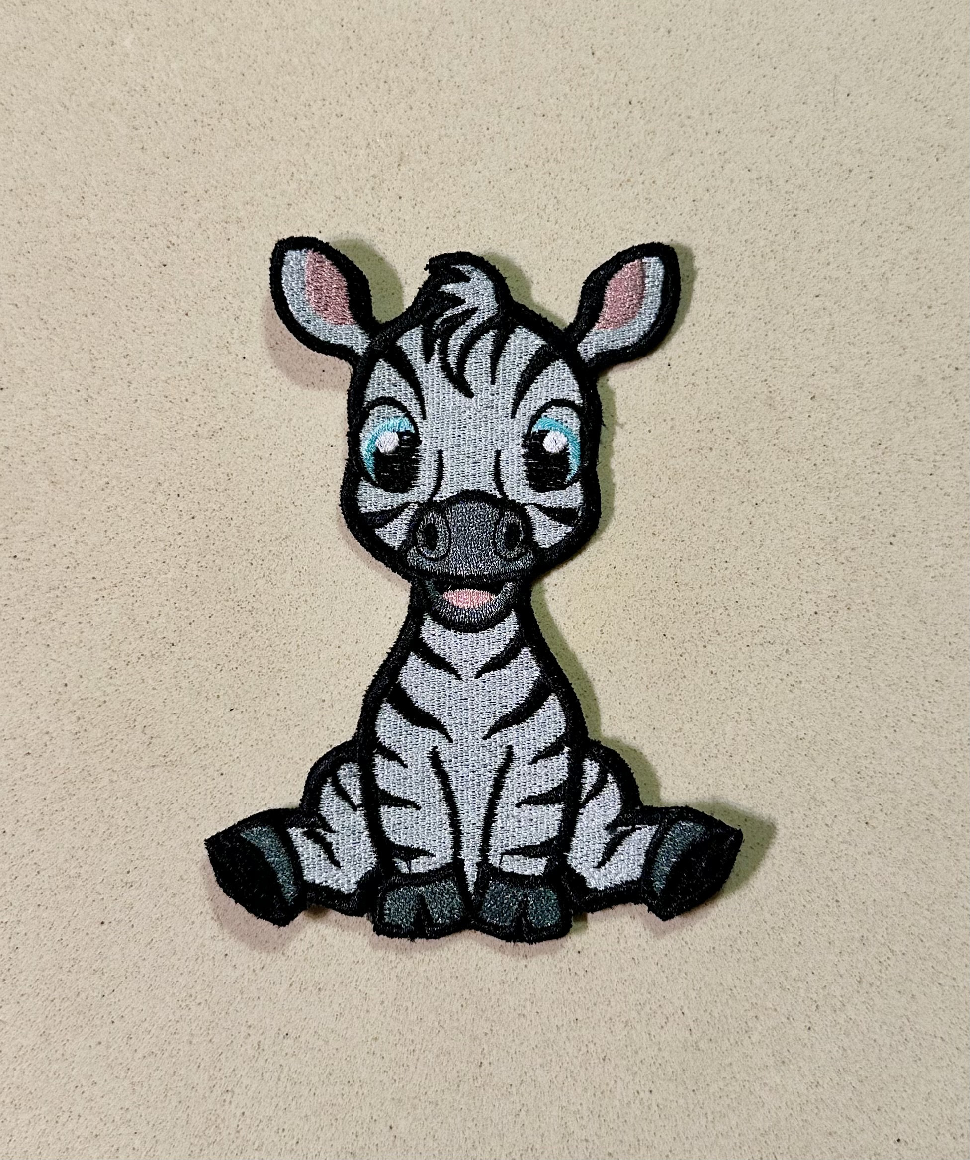 Patch for Ironing Cute Baby Zebra Animal Patches, Zebra Patches, Baby ...