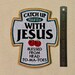 Patch for Ironing Catch up to Jesus Cross Quote | Cross Patches, Quote ...