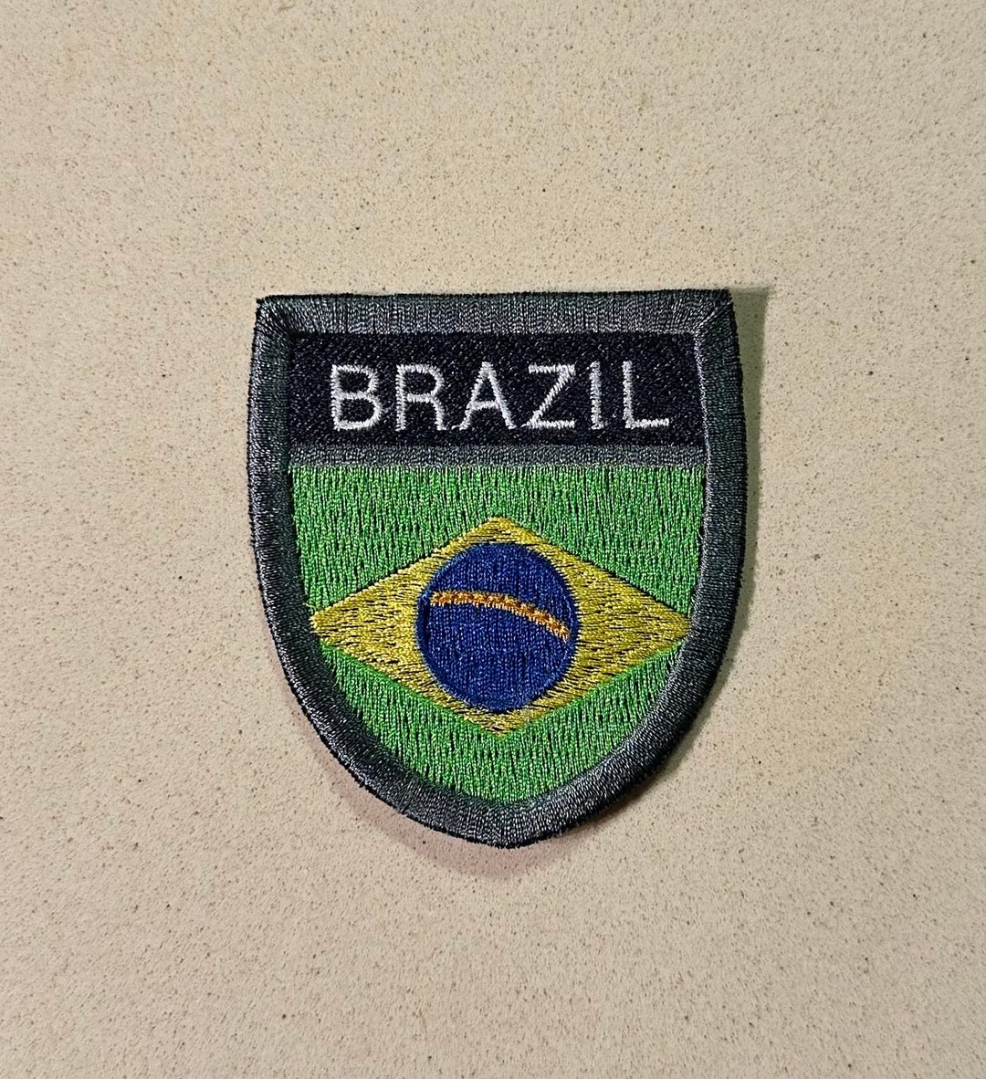 Patch for Ironing Cool Fun Brazil Flag | Fun Patches, Cool Patches, Brazil Patches, Flag Patches ...