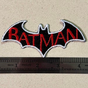 Patch for Ironing Filled in Bat Emblem Bat Emblem Patches, Battarang ...