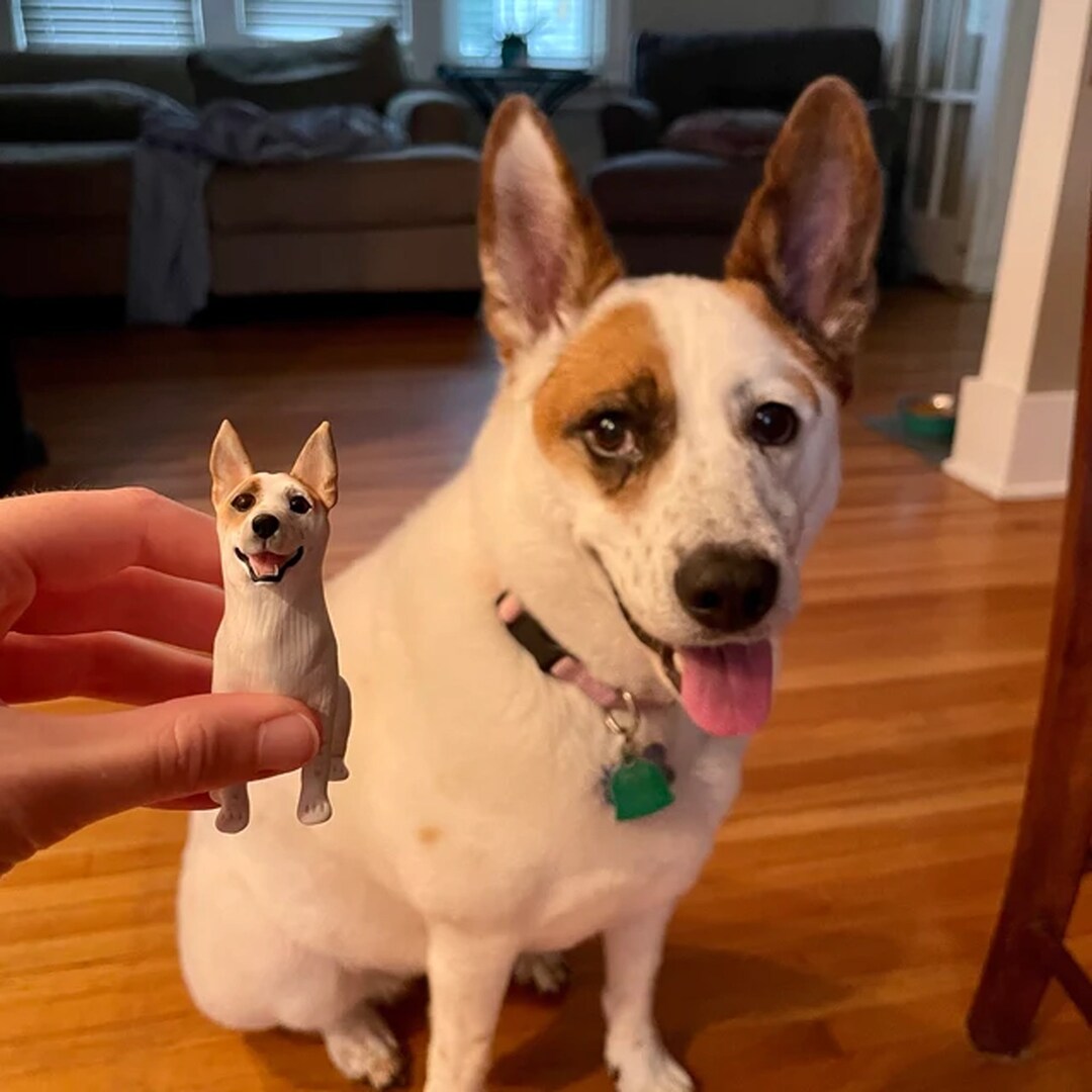 Custom Dog Cake Topper: Polymer Clay Pet Birthday Gift - Etsy