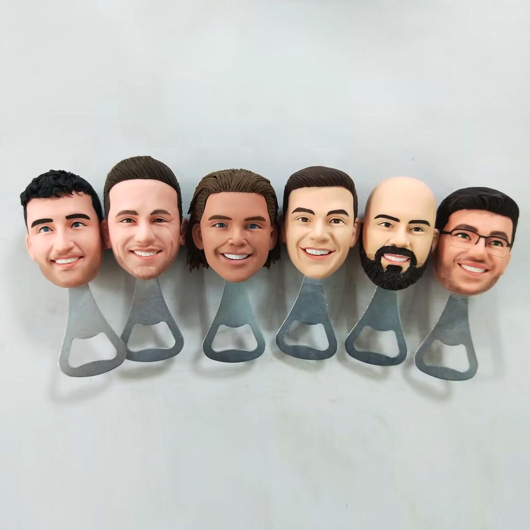 Customized Complete Family Face Bottle Opener, Custom Beer Bottle ...