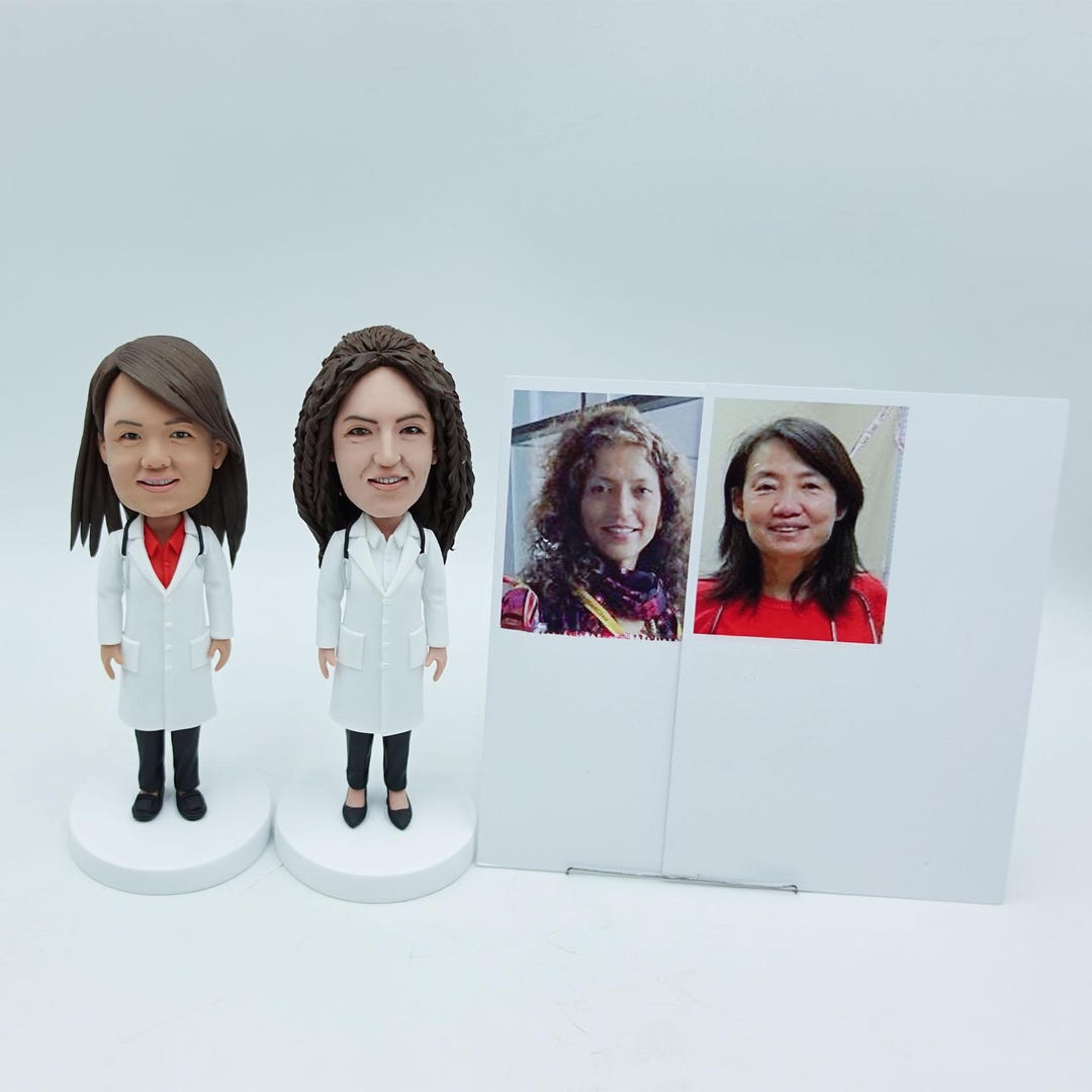 Customized Woman Bobblehead, Custom Bobblehead Female Doctor, Female ...