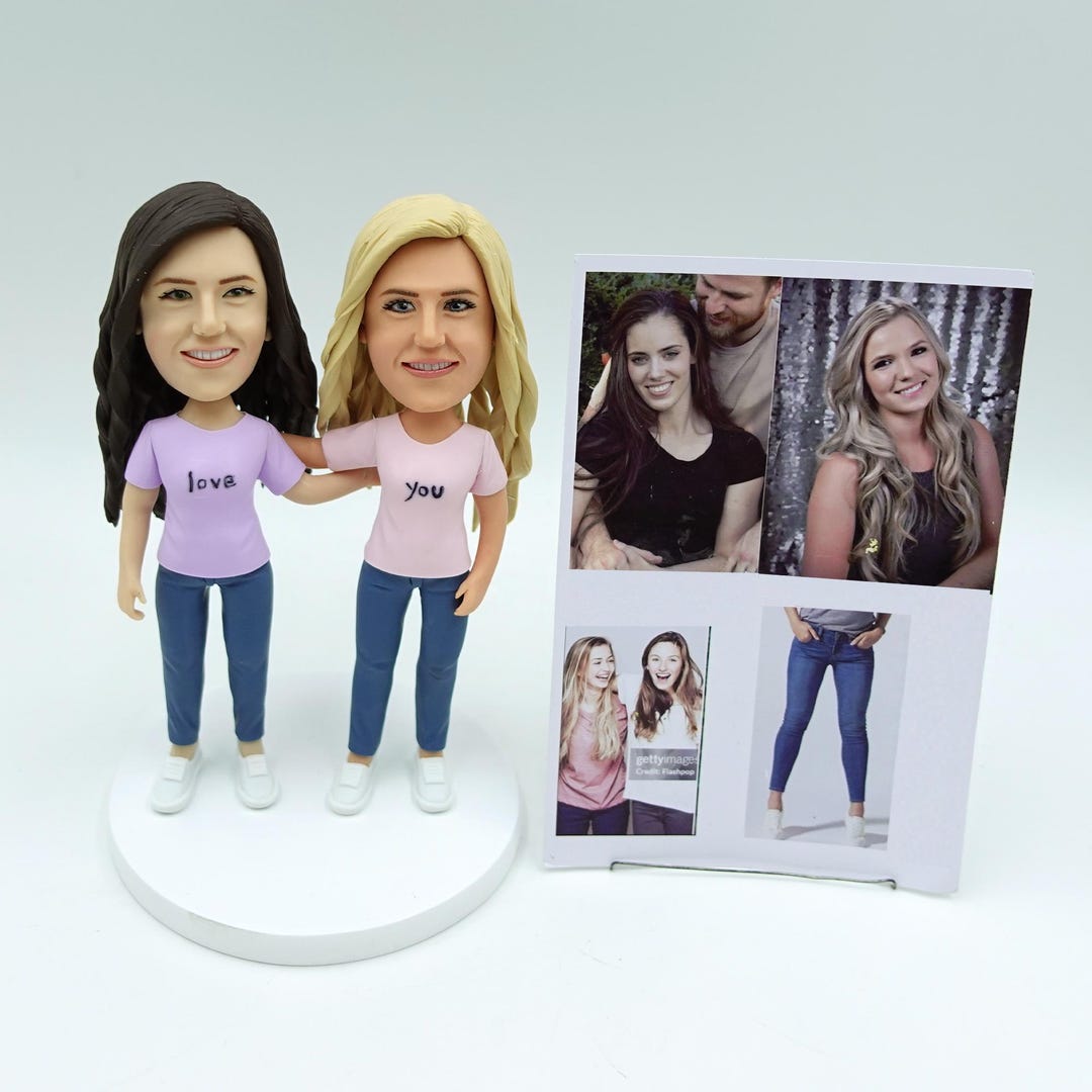 Customized Bobble Head Doll Memorial Gift for Best Sister, Bobble Head ...