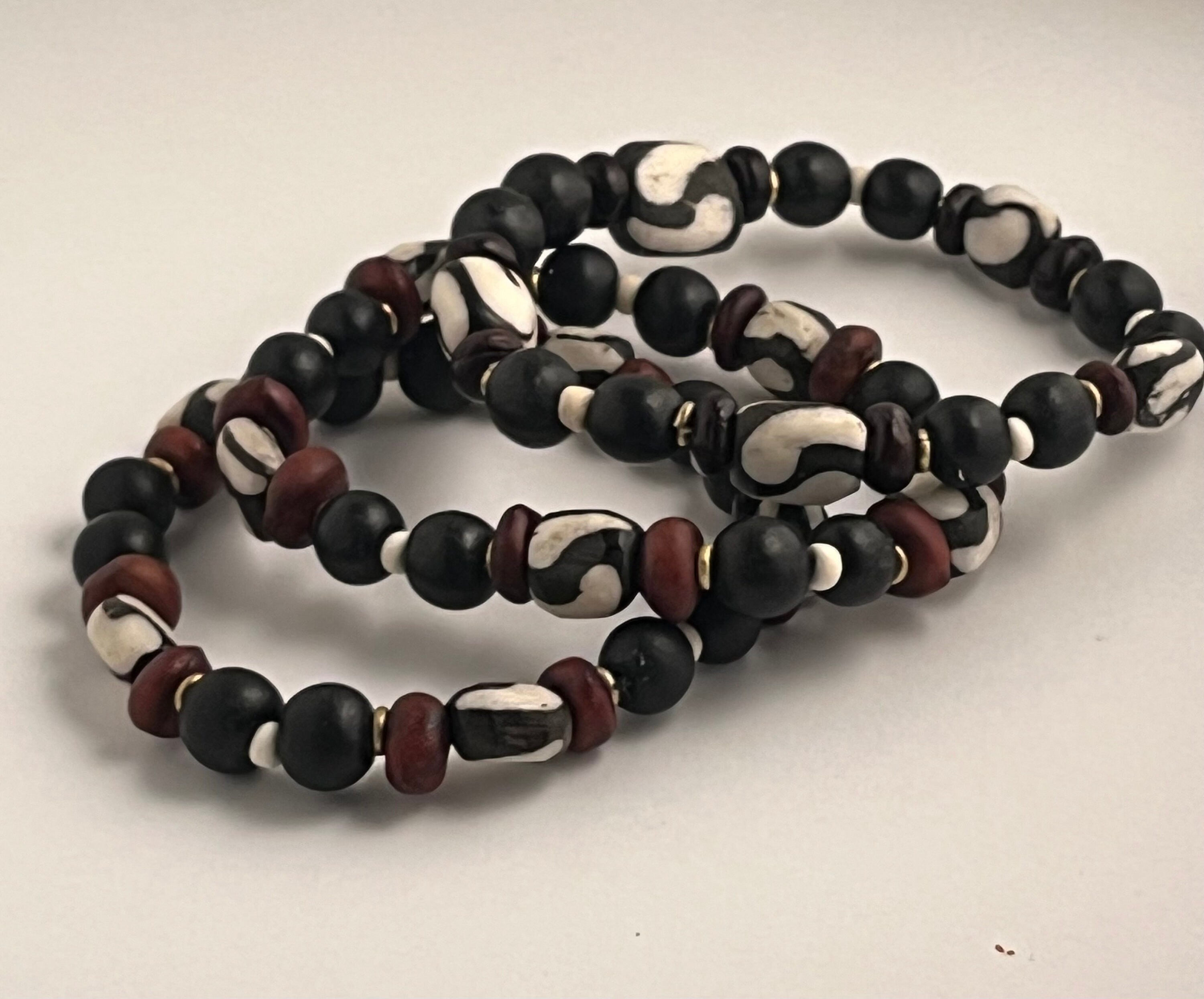 NYEUSI DELUXE Handmade African Bead Bracelet Kenya Inspired - Etsy
