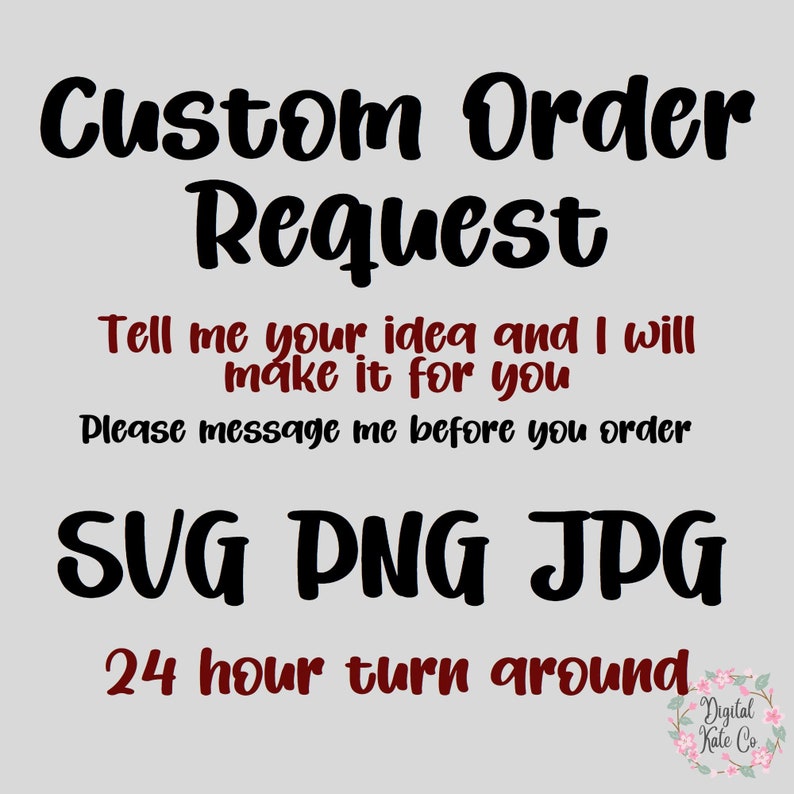 Custom SVG Design Personalized SVG File Custom SVG Cut File - Etsy