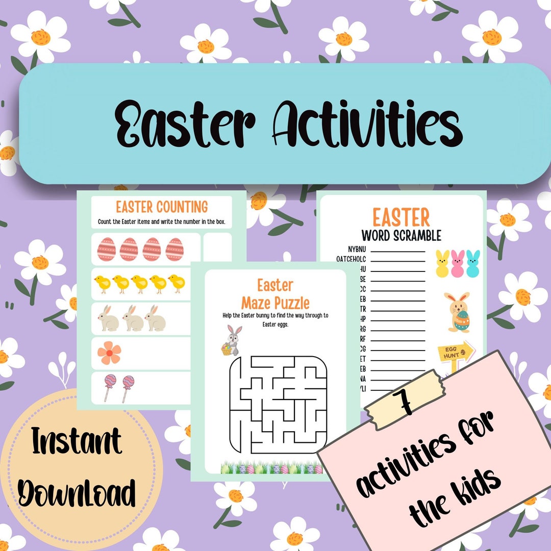Easter Activity Printable, Easter Games, Easter Word Search, Easter ...