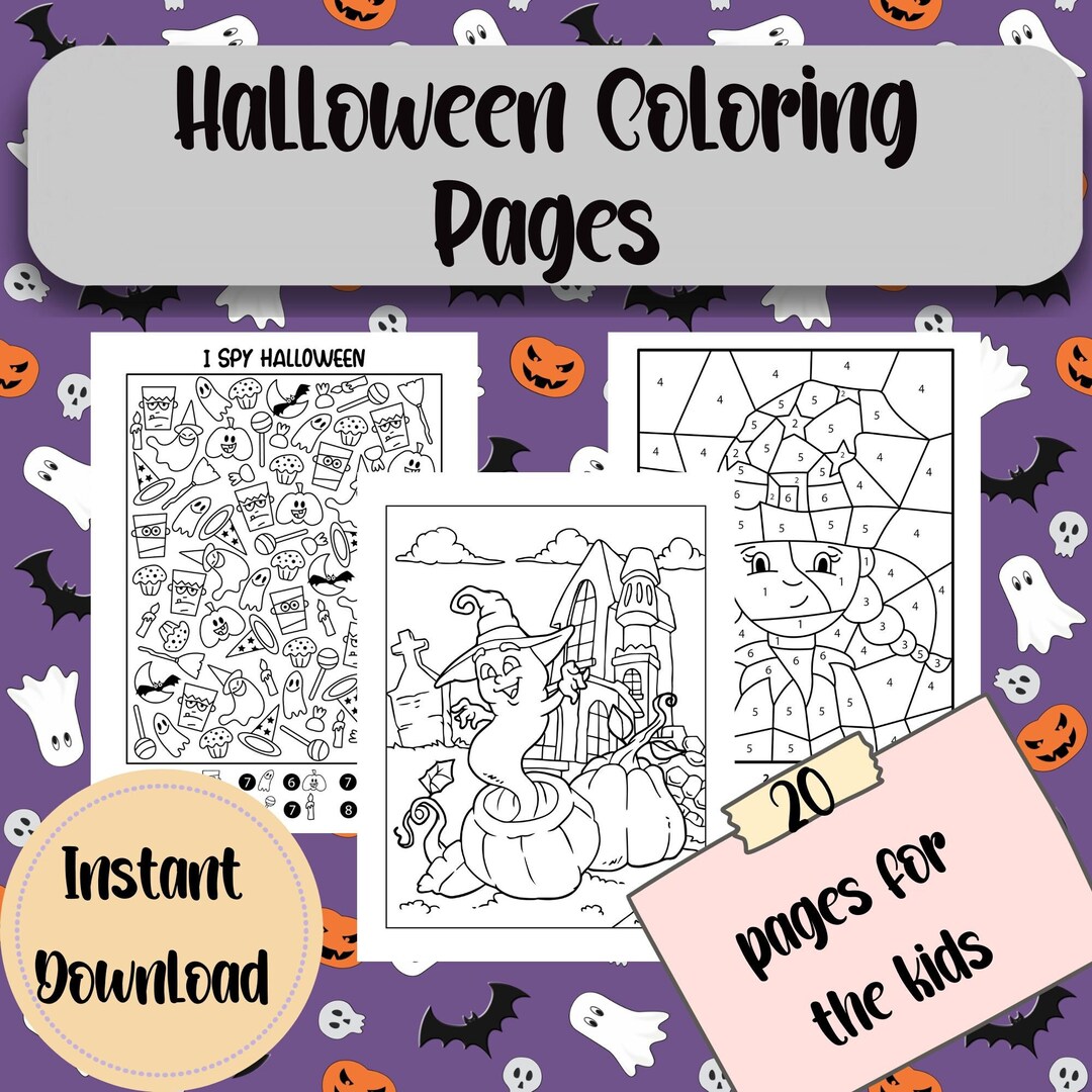 Halloween Activity Printable, Halloween Word Search, Halloween Coloring ...