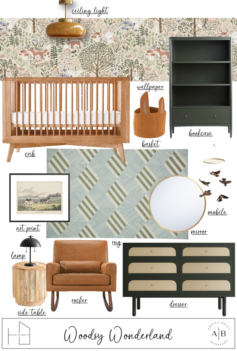 Woodsy Wonderland Pre-designed Nursery Package - Etsy