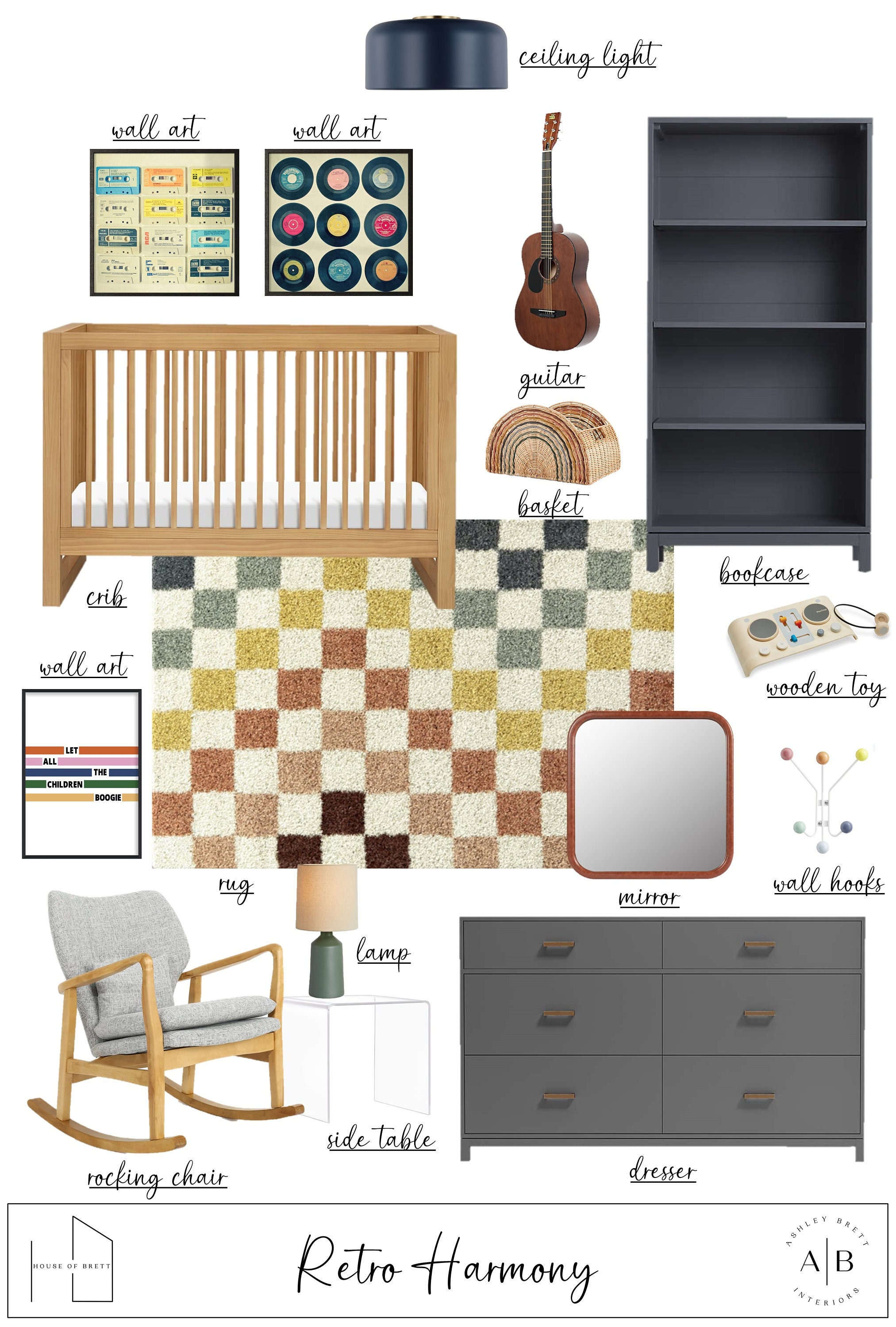 Retro Harmony Pre-designed Nursery Package - Etsy
