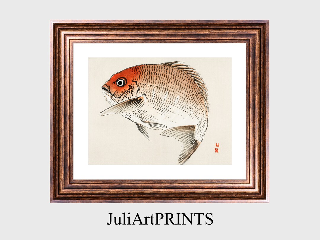 The Graceful Tai Fish | Vintage Japanese Art Print for Your Home ...