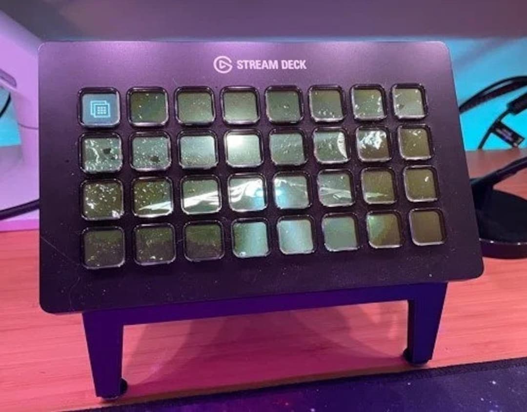 STREAM DECK XL Minimalistic Gaming Setup and Office Accessories Stand ...