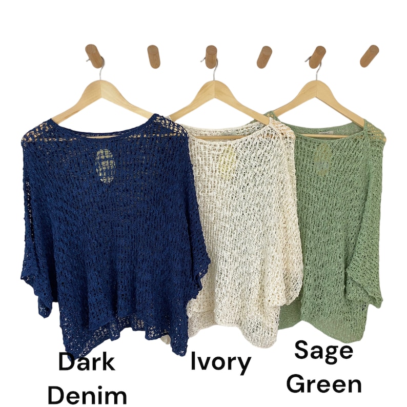 Cropped Crochet Top, Open Knit Jumper Shrug, Festival Sweater, Holiday ...