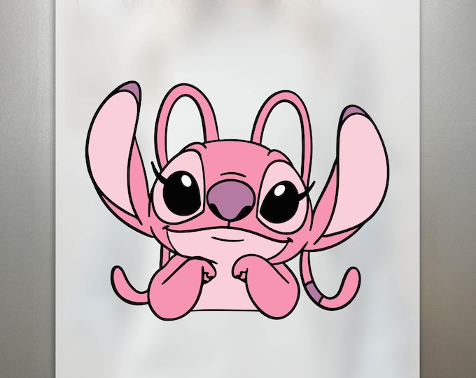 Disney Pink Stitch Ready to Press DTF, Stitch Lover Print, Heat Press ...