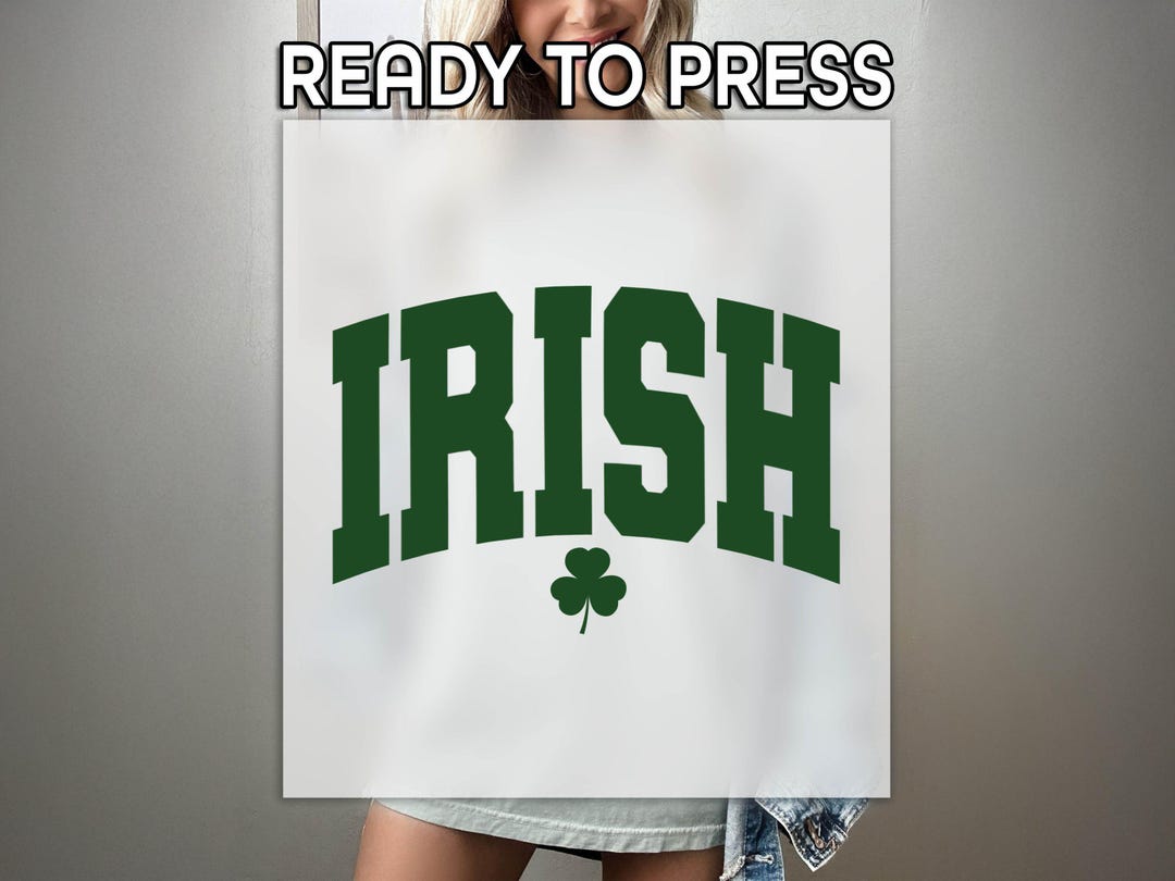 Retro Irish Ready to Press DTF, Lucky Irish Print, Heat Press DTF ...