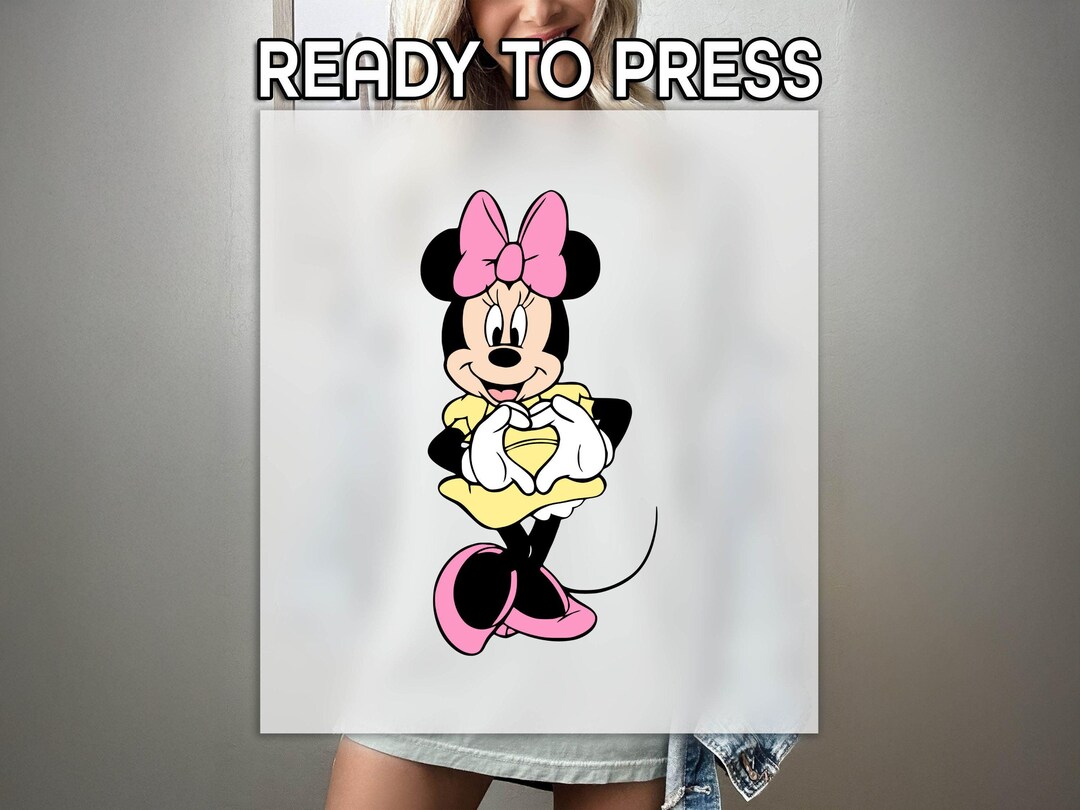 Disney Minnie Ready to Press DTF, Minnie Mouse Print, Heat Press DTF ...