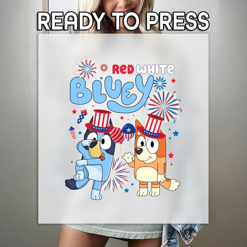 Bluey Heat Transfer - Etsy