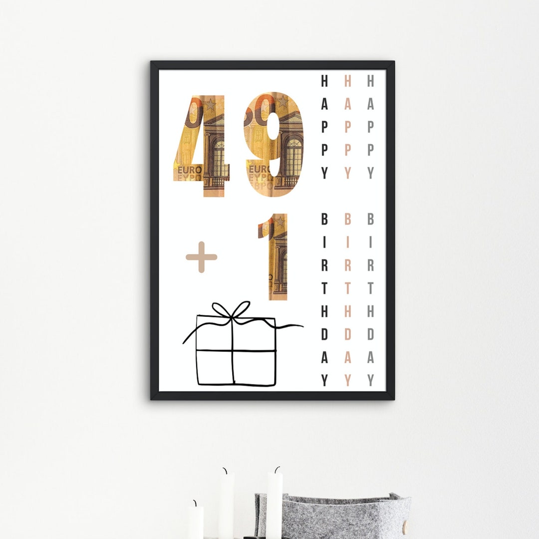 49 Plus 1 Geschenk Geburtstag Lustiges Gelgeschenk 50. - Etsy