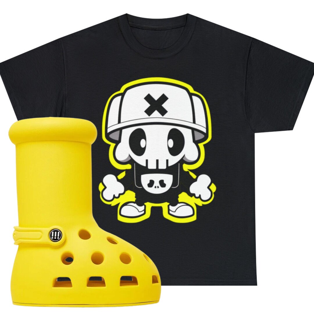 Shirt to Match Crocs MSCHF Big Red Boot Yellow Unisex Tee Sneaker Shirt ...