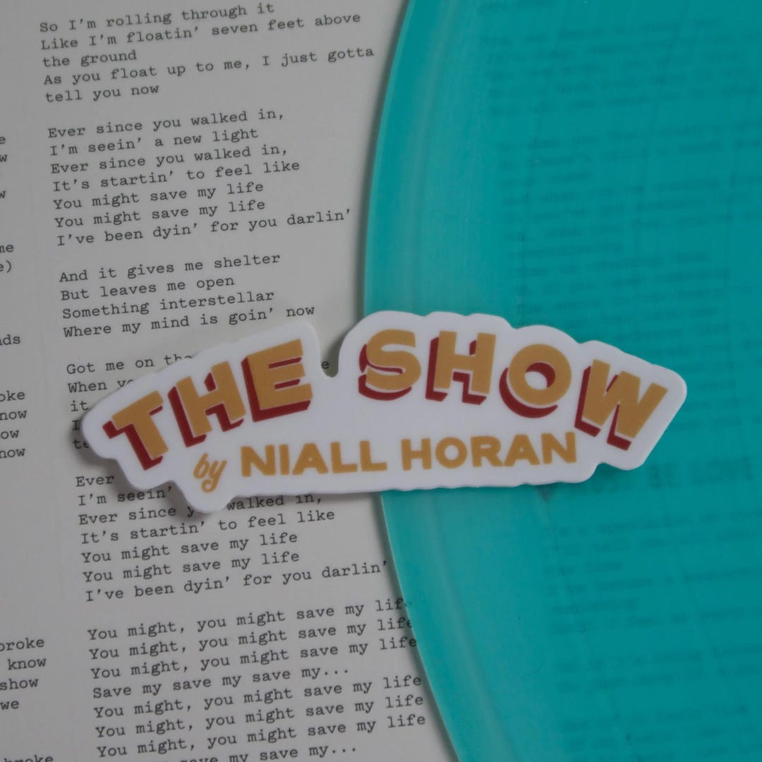 The the Show Sticker Niall Horan Waterproof Water Bottle & Laptop ...
