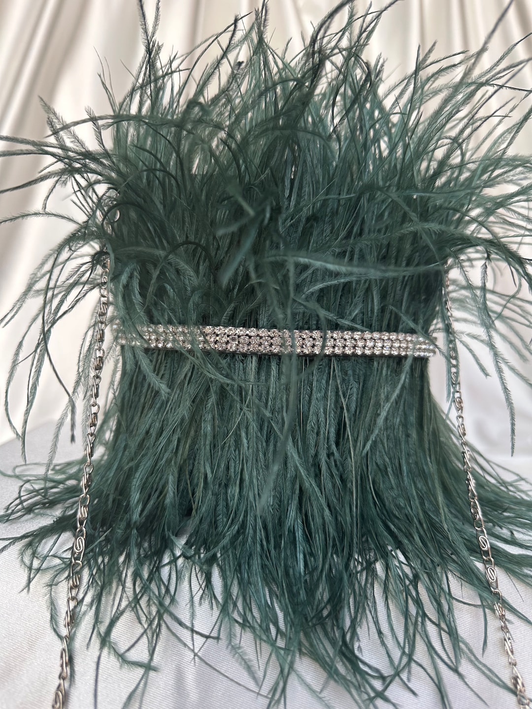 Ostrich Feather Bag Wedding Bag Evening Bag Handbag Wedding Shoulder ...