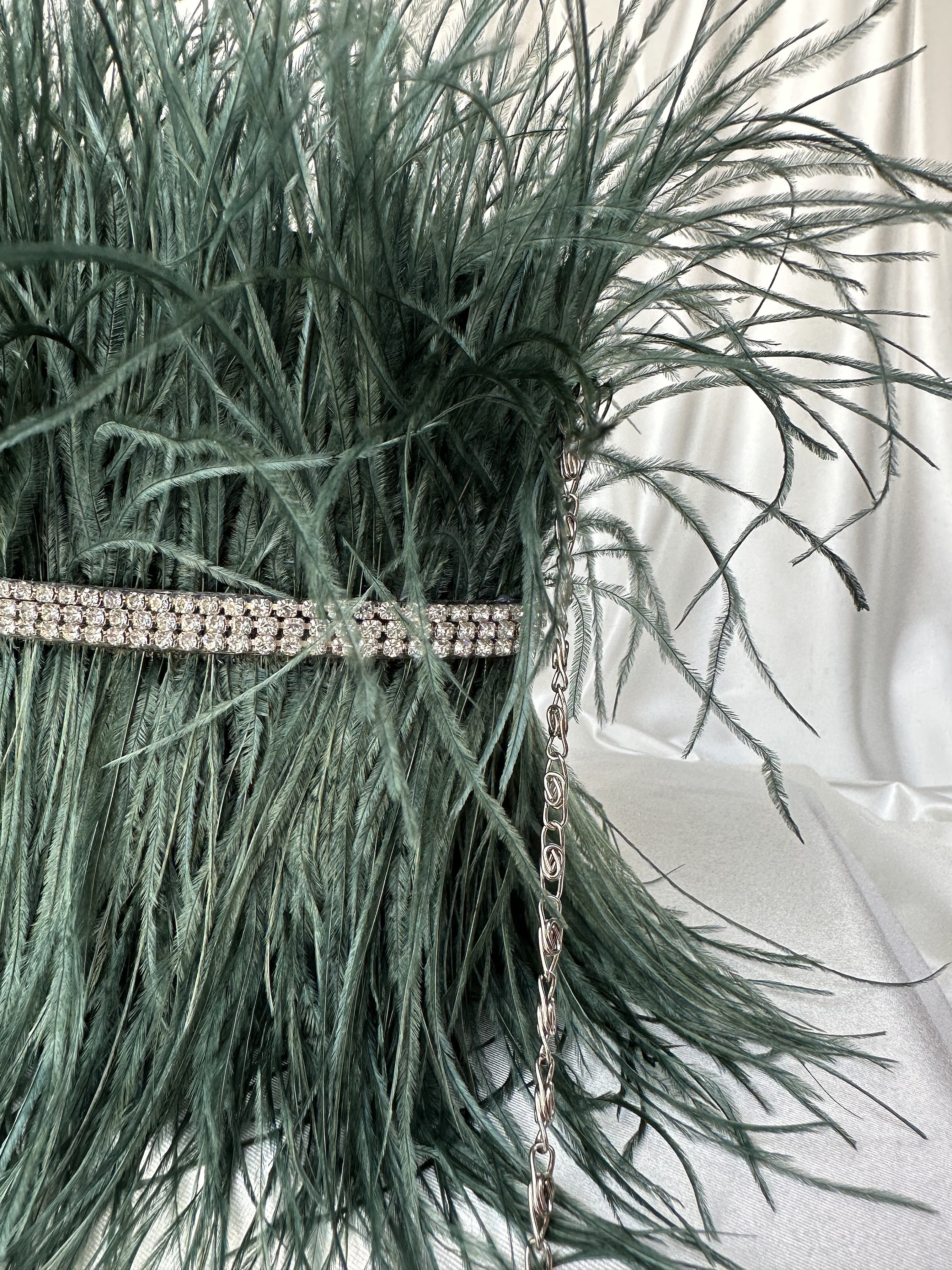 Ostrich Feather Bag Wedding Bag Evening Bag Handbag Wedding Shoulder ...