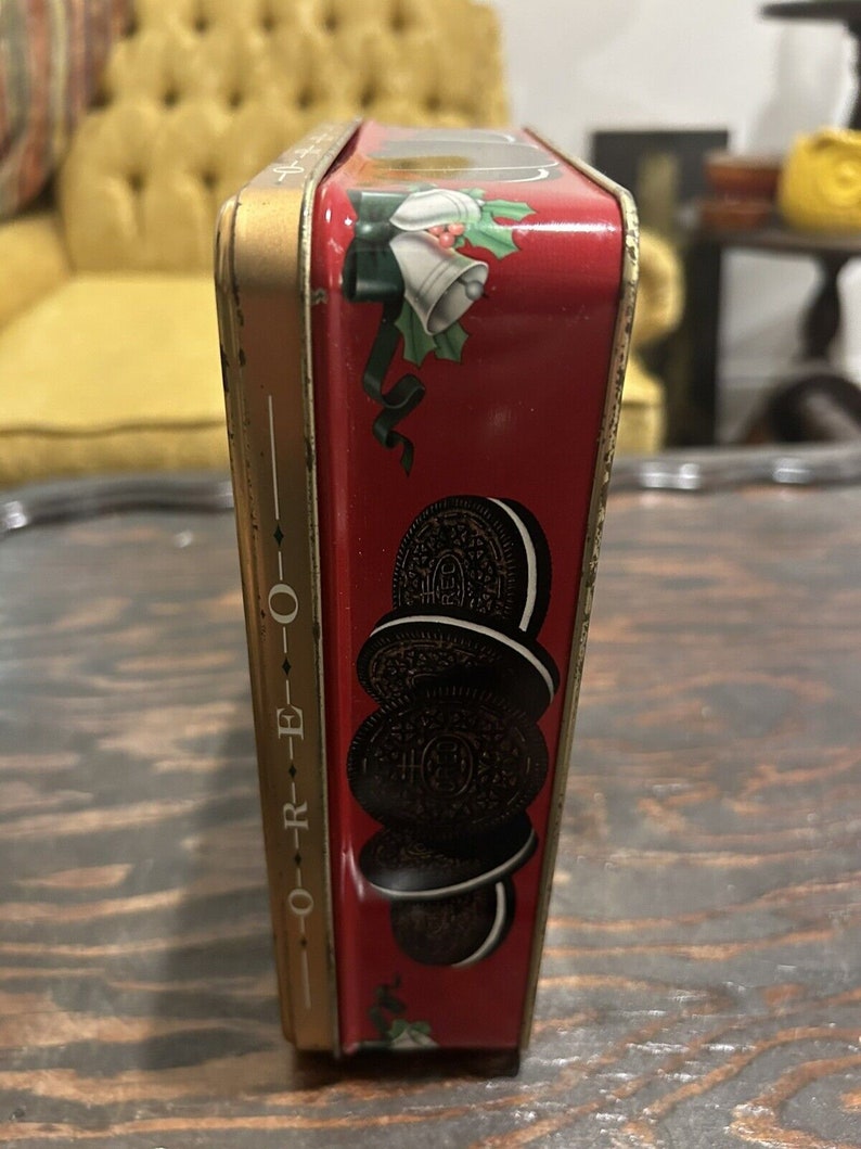 Vintage 1993 Nabisco Foods Oreo Santa Clause Christmas Scene Lidded ...