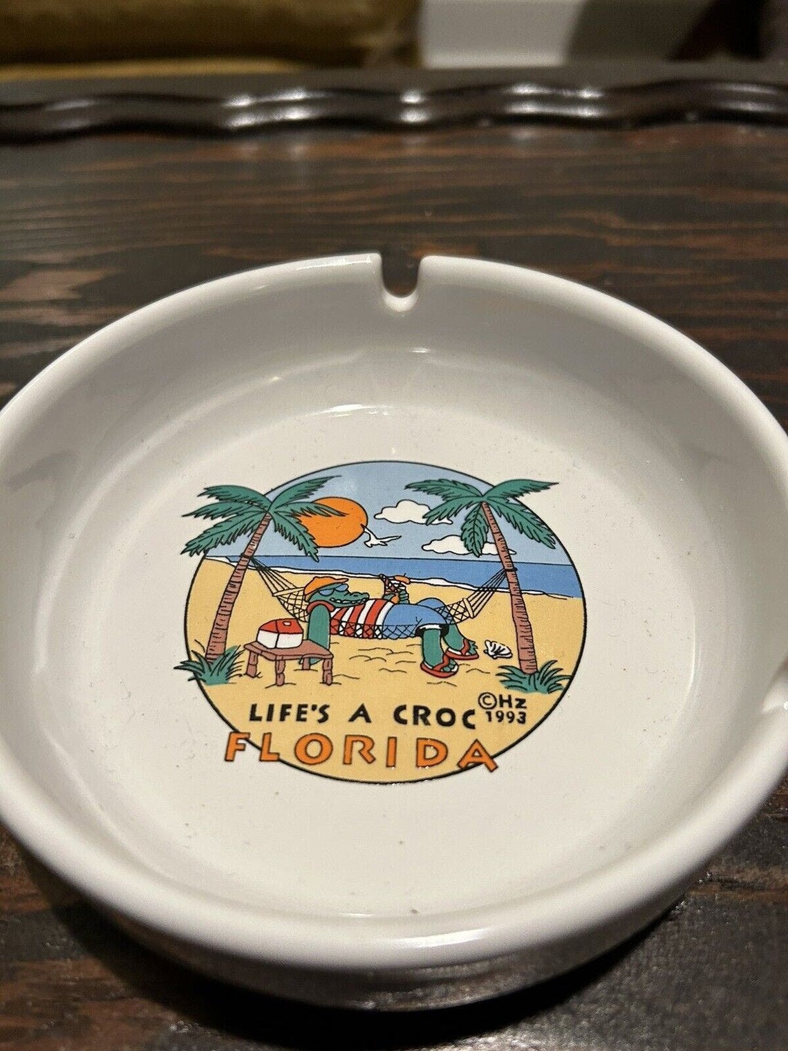 Collectible LIFE'S A CROC Florida Travel Souvenir Ashtray 1993 HZ ...