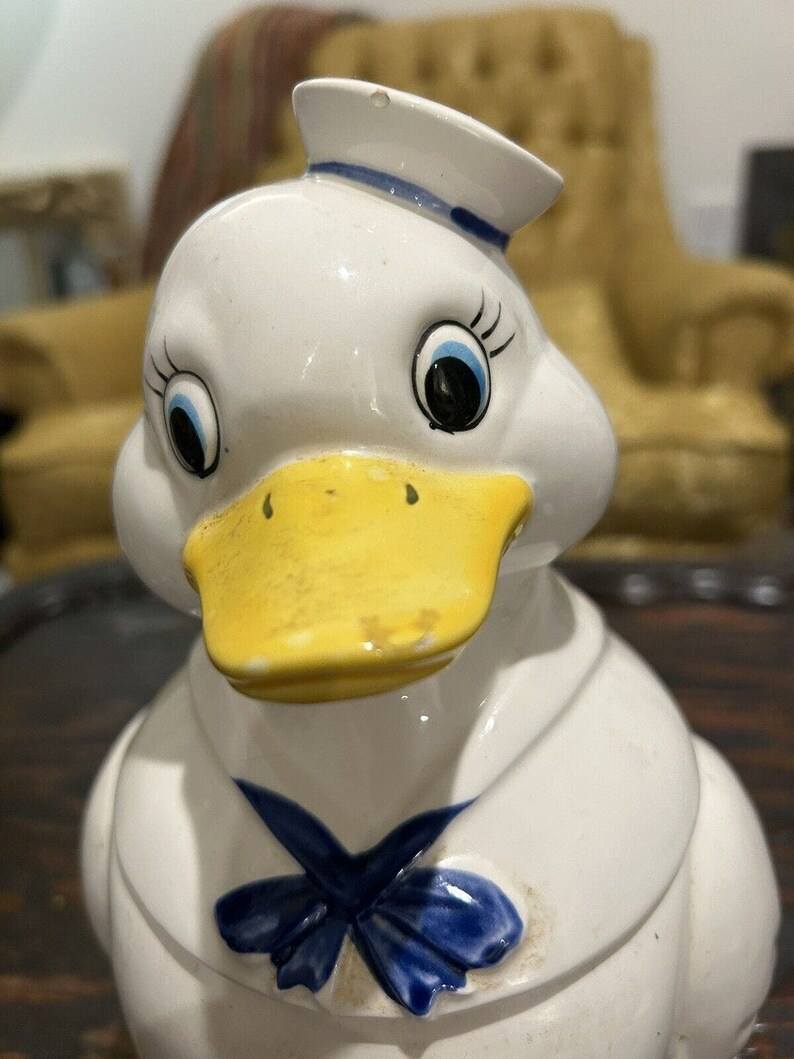 Fred Roberts Cookie Jar Sailor Duck Ceramic Canister San Fran Japan ...