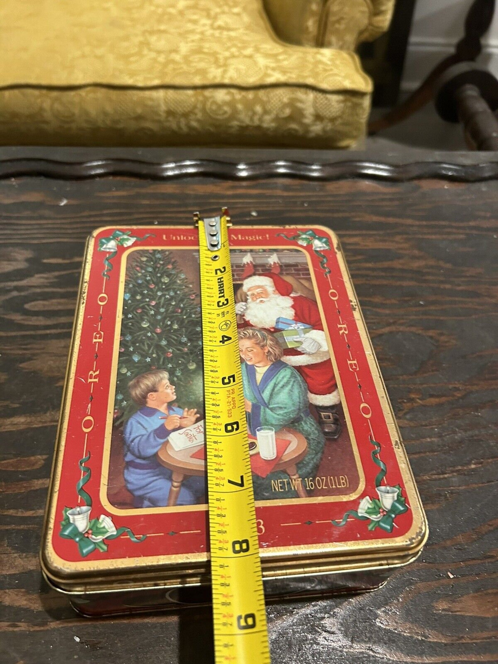 Vintage 1993 Nabisco Foods Oreo Santa Clause Christmas Scene Lidded ...
