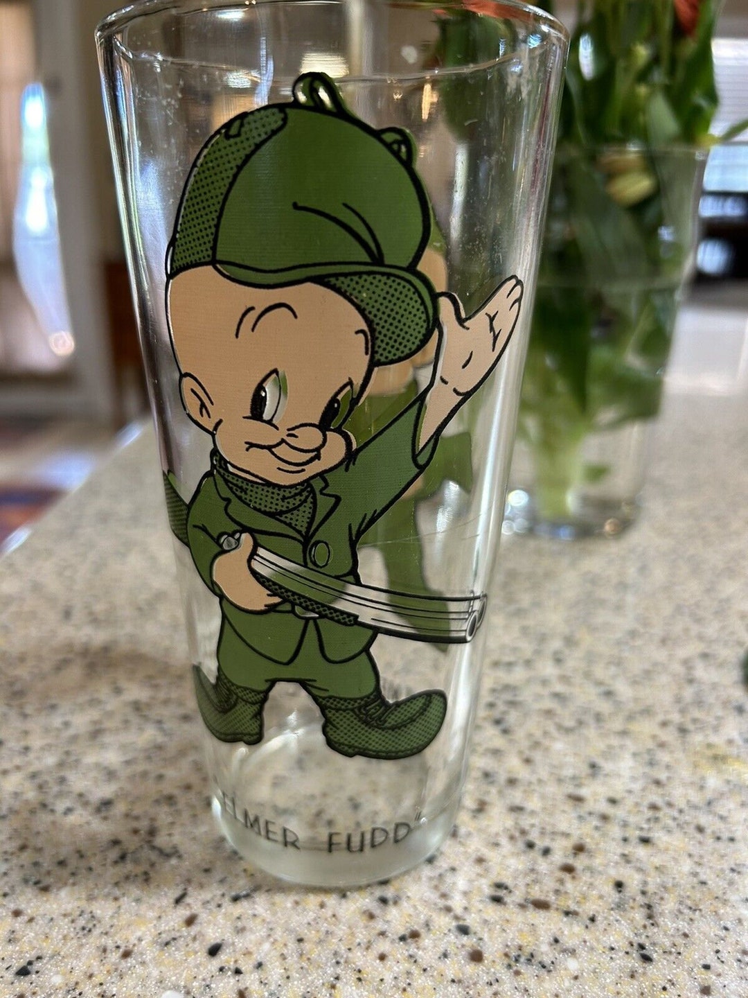 Vintage Elmer Fudd Pepsi Glass Black Lettering Text 1973 - Etsy