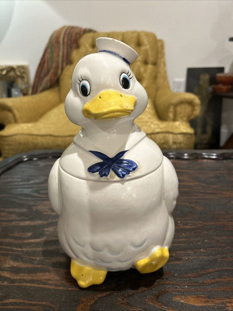Fred Roberts Cookie Jar Sailor Duck Ceramic Canister San Fran Japan ...