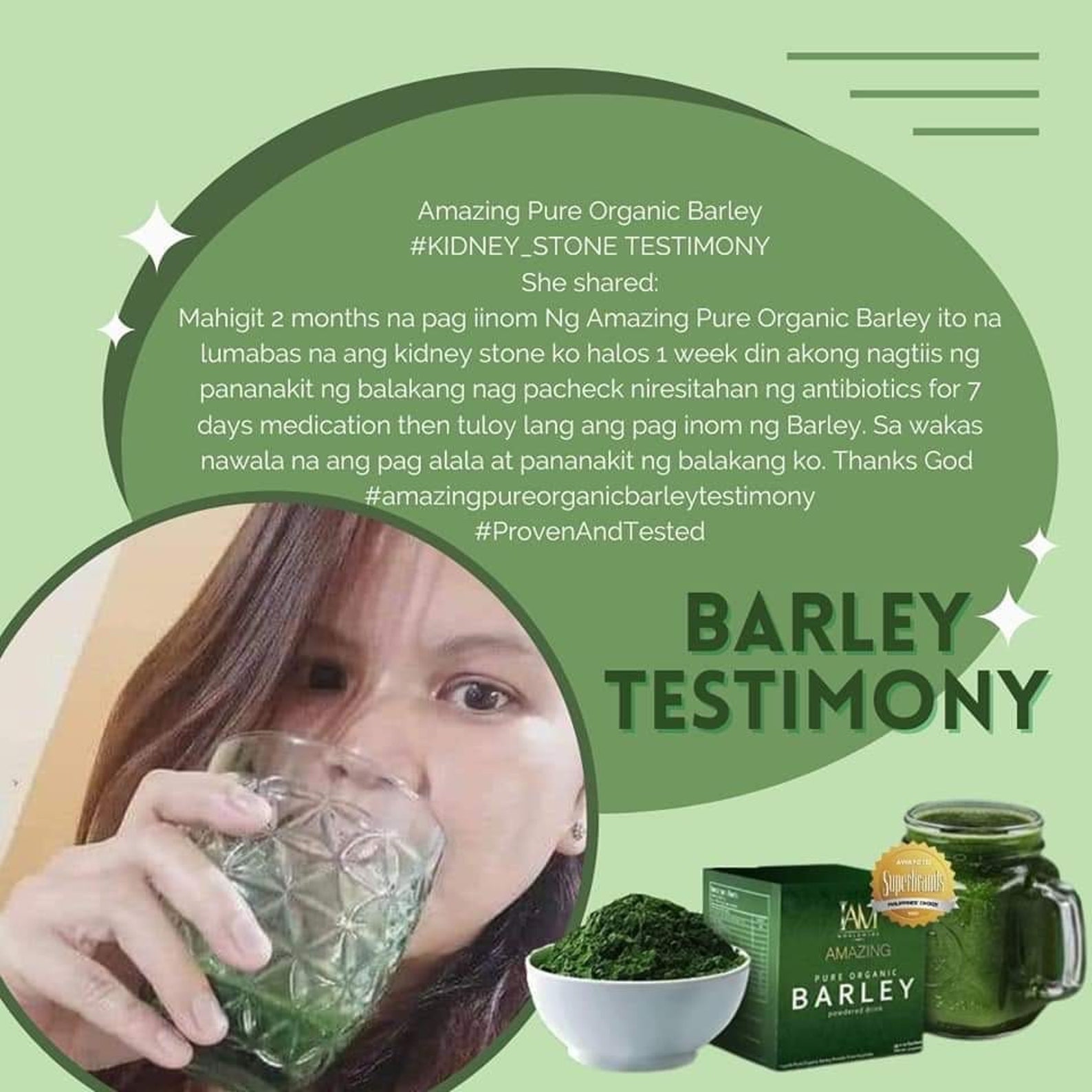 IAM Amazing Pure Organic Barley Power Drink Mix - Etsy