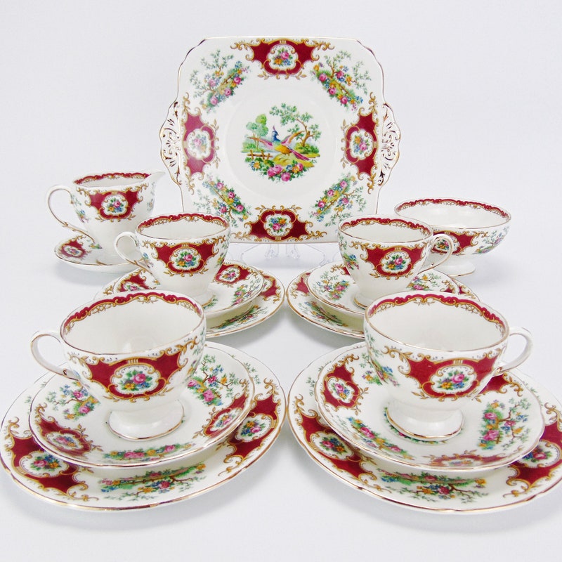 Bone China Tea Set - Etsy