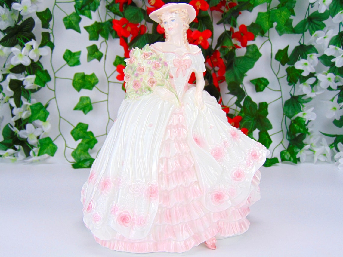 Coalport Figurine Rose Limited Edition Four Flowers Bone China Lady ...