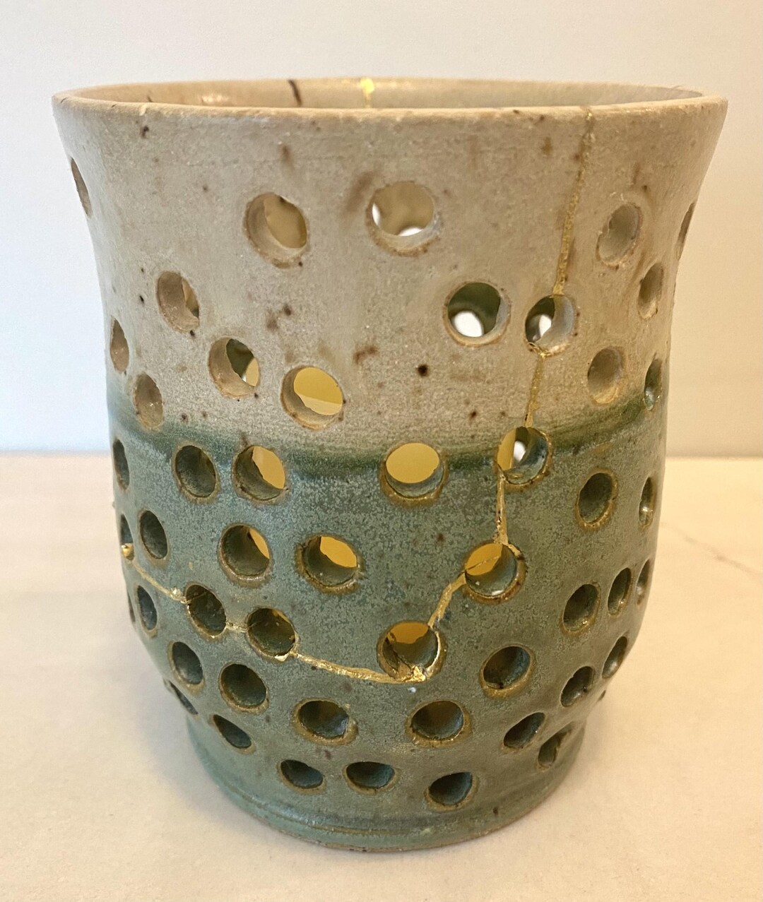 Handmade Kintsugi Tealight Candle Holder Lantern - Etsy