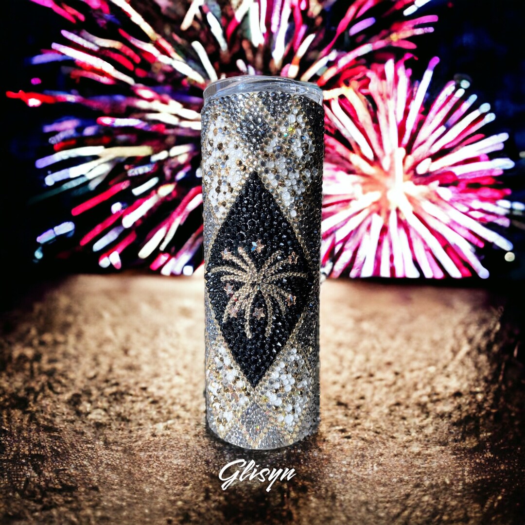 Rhinestone 20 Oz Celebration Fireworks Tumbler - Etsy