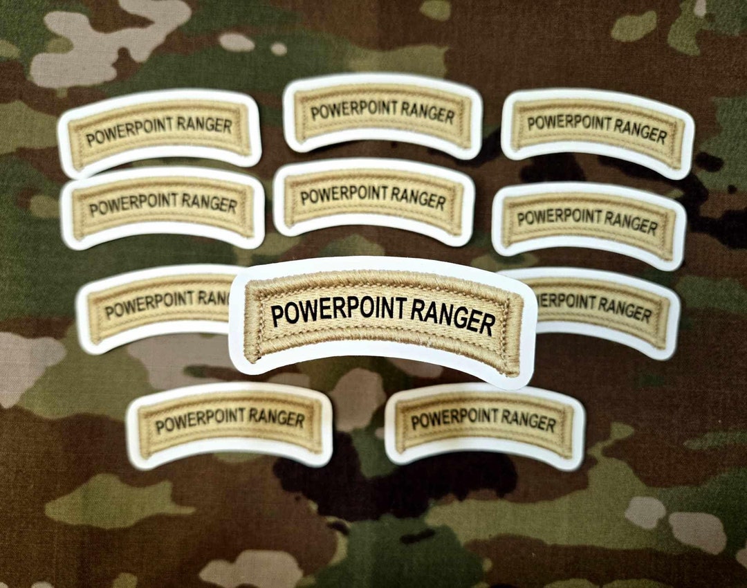 Powerpoint Ranger Sticker | Army Humor Sticker | US Army Sticker ...