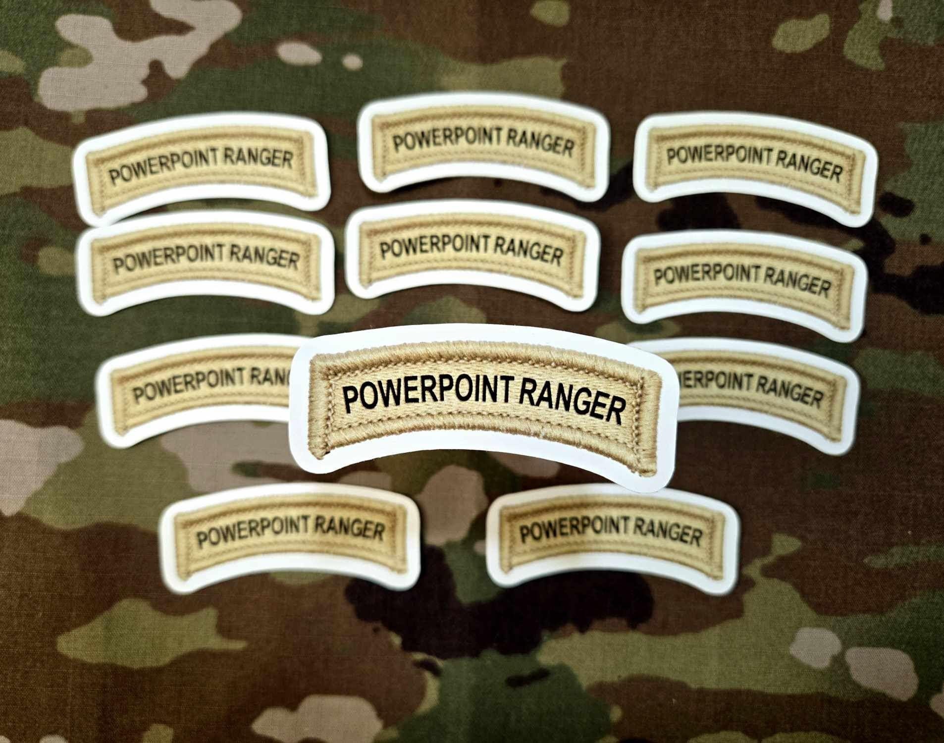 Powerpoint Ranger Sticker | Army Humor Sticker | US Army Sticker ...