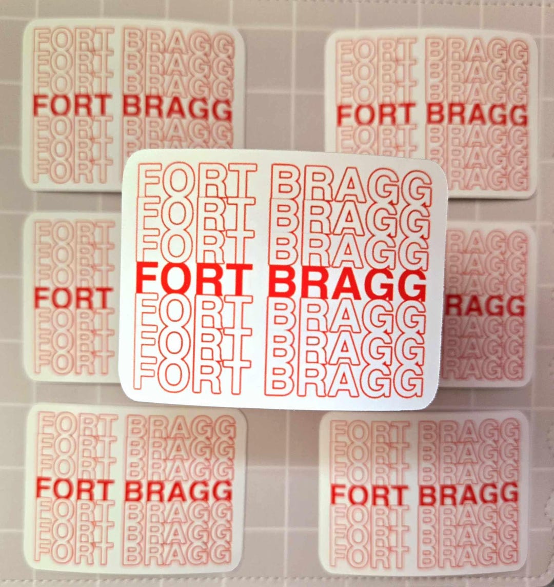 Fort Bragg Sticker | Thank You Bag Sticker | Military Humor Sticker ...