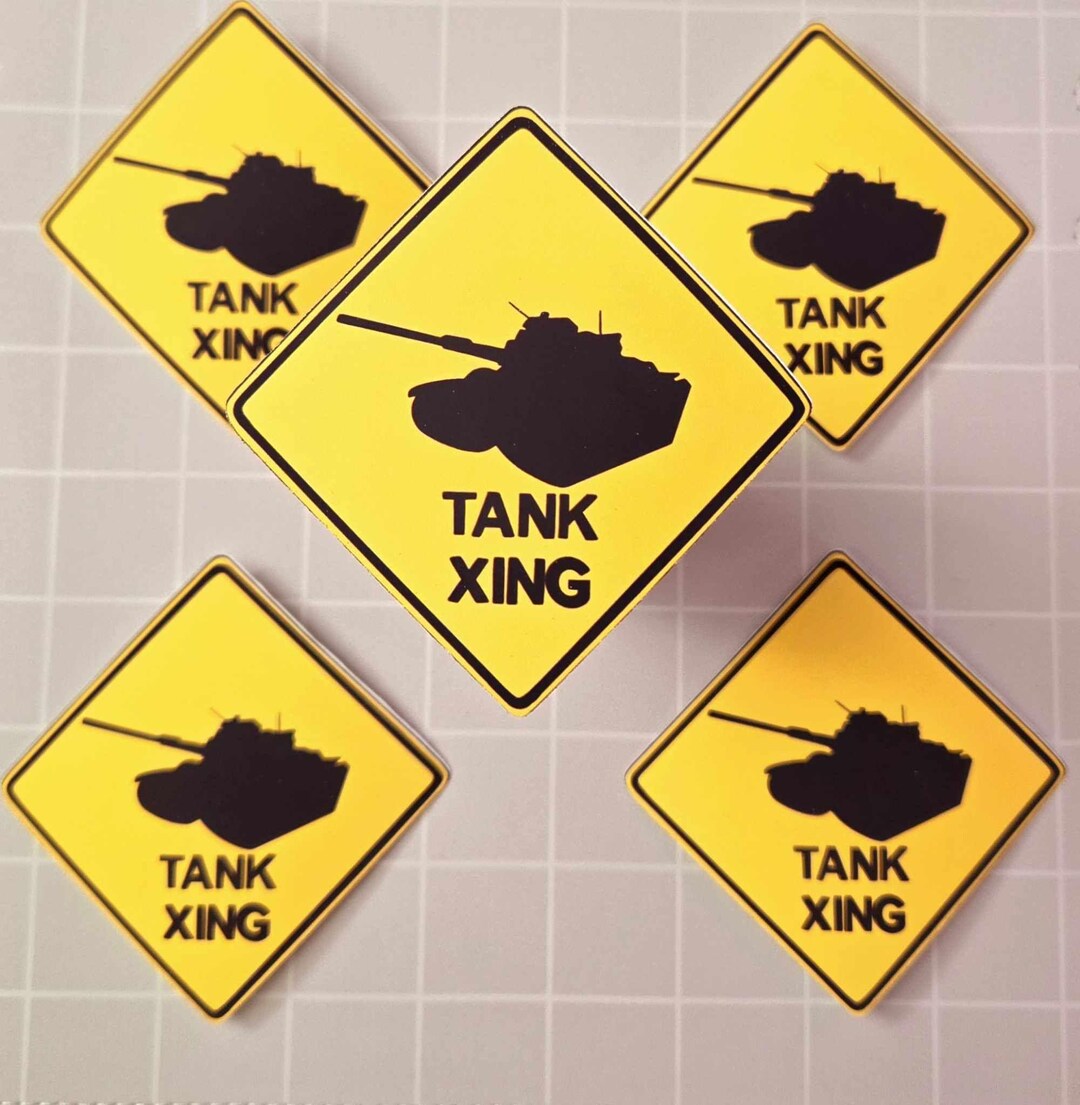 Tank Xing Sticker | Tank Crossing Sticker | Tank Sticker | Military ...