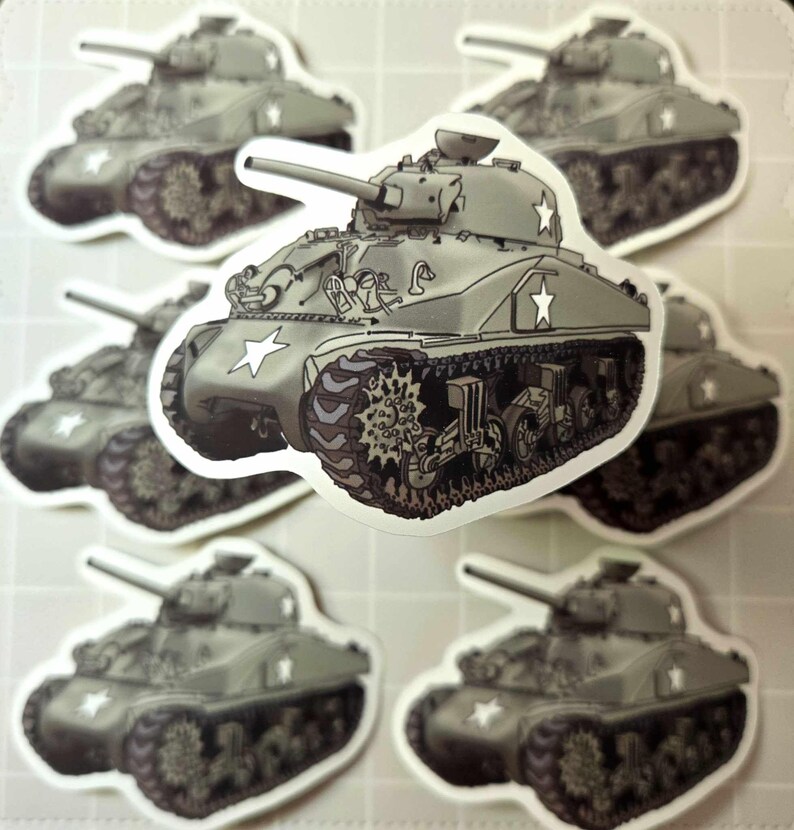M4 Sherman Sticker | US Army Sticker | Army Sticker | Tank Sticker ...