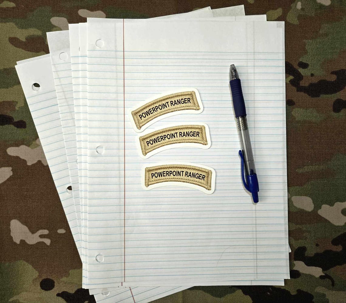 Powerpoint Ranger Sticker | Army Humor Sticker | US Army Sticker ...