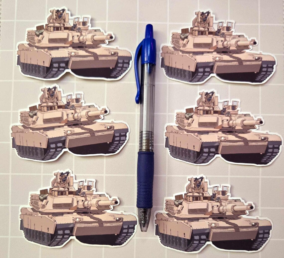 M1 Abrams Sticker | Tank Sticker | Military Sticker | Army Sticker ...