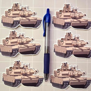 M1 Abrams Sticker | Tank Sticker | Military Sticker | Army Sticker ...