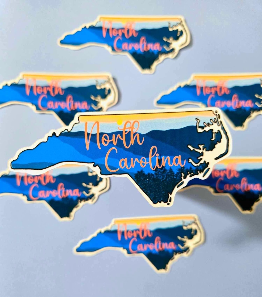North Carolina Mountains Sticker | NC Mountains Sticker | NC Sticker ...