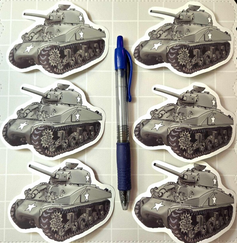 M4 Sherman Sticker | US Army Sticker | Army Sticker | Tank Sticker ...