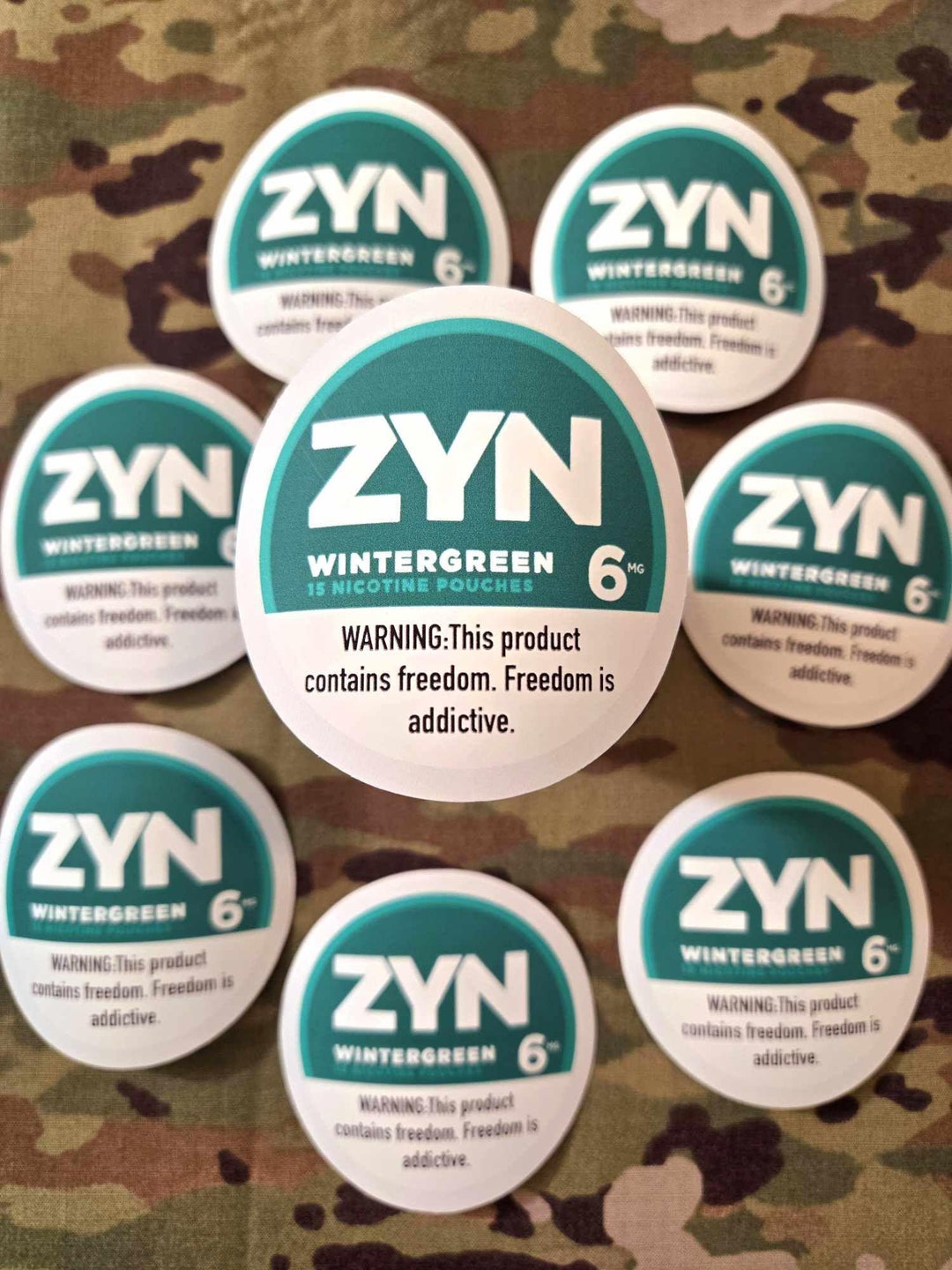 Wintergreen Zyn Sticker Zyn Sticker Army Humor Sticker Military Humor ...